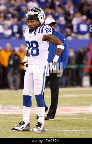 Indianapolis Colts cornerback Greg Toler answers a question during a ...