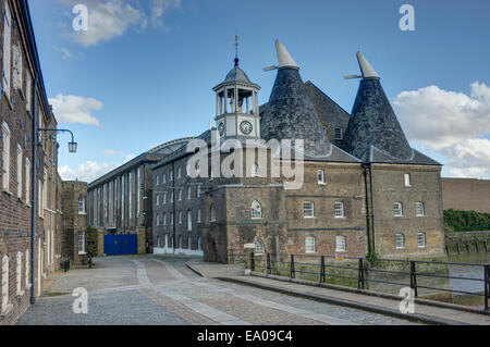 three mills island london Stock Photo - Alamy
