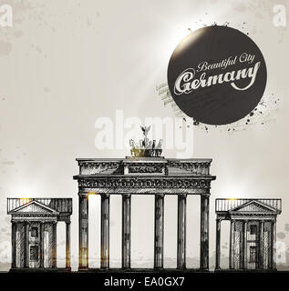 Berlin, Germany:The Brandenburg Gate / Brandenburger Tor. Nazi party ...