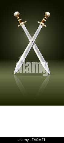 Sharp steel blade, handle of antique dagger Stock Vector Image & Art ...