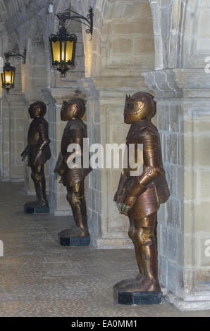 Malta, Valletta. Suits of armour of the Maltese Knights of St John in ...