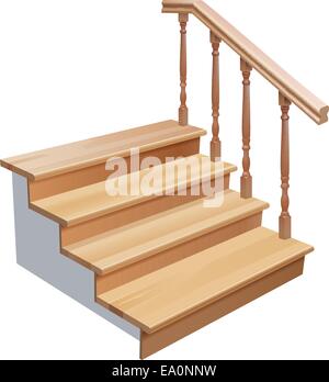 Stairs isolated on white background. Steps. Vector illustration Stock ...