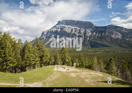 Rundle Mountain, Banff Stock Photo - Alamy