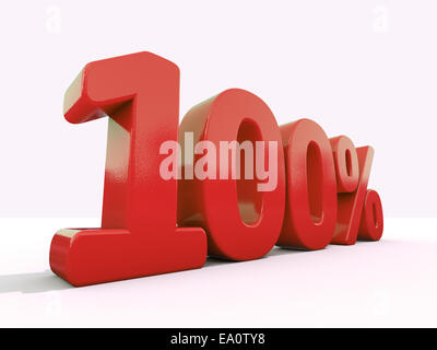 100% percentage rate icon on a white background Stock Photo - Alamy