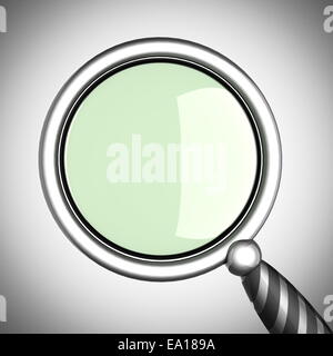 Magnifying Glass on gray background Stock Photo - Alamy