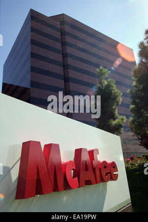 McAfee headquarters in Sunnyvale, Silicon Valley, California USA Stock ...