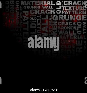 Dark gloomy grunge word pattern. Vector background eps 10 Stock Photo ...