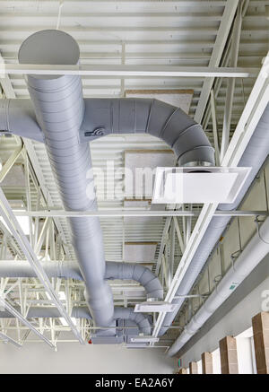 Hvac duct air conditioner ventilation pipes system Stock Photo - Alamy