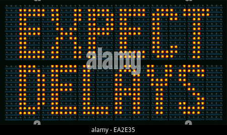 Raster Illustration Of Urban Traffic Congestion Sign Saying Expect ...