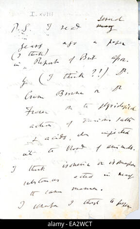 A letter from Charles Darwin to John Burdon-Sanderson, dated June 24 ...
