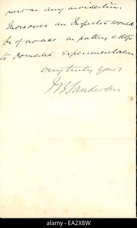 A letter written by Charles Darwin to John Burdon-Sanderson on July 25 ...