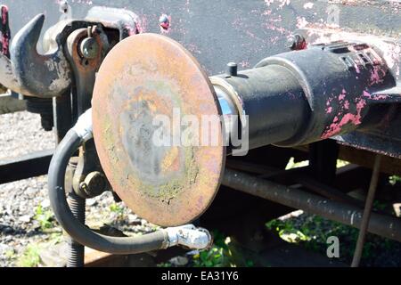Old train bumper steam locomotive Stock Photo - Alamy