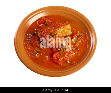 Hraime - Libyan prepared fish . fried mullet in tomato sauce with spice ...