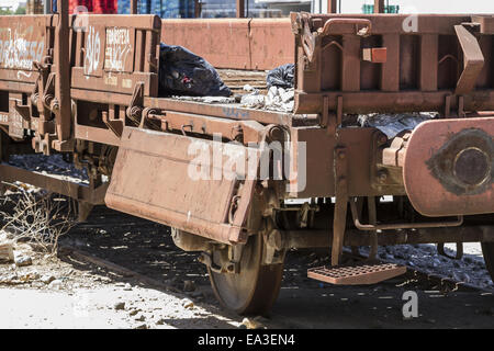 old freight train, metal machinery details Stock Photo - Alamy
