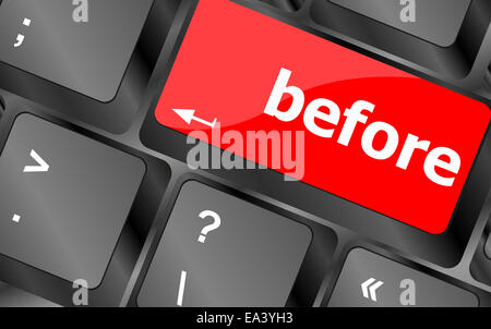 before button on computer keyboard key Stock Photo - Alamy