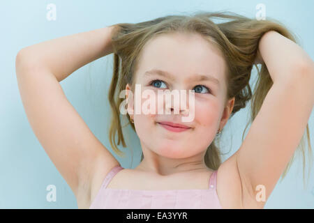 Cute girl seven years old Stock Photo - Alamy