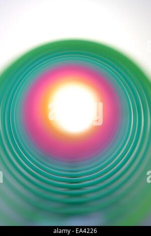 plastic slinky toy spring stretch coil wave effect pulse pattern force ...