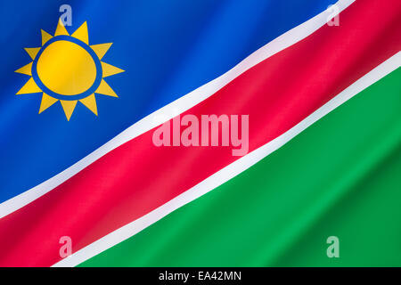 Flag of State of Namibia Africa Stock Photo - Alamy