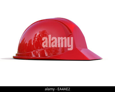 Red safety helmet Stock Photo - Alamy