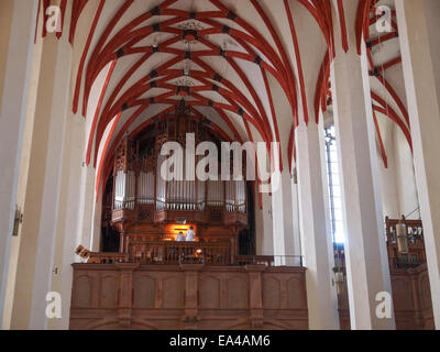 Organ of St. Thomas Church where Johann Sebastian Bach worked as ...
