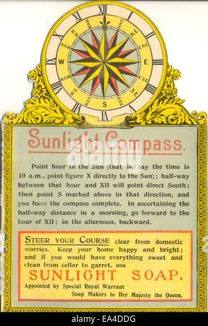 Victorian advert for sunlight soap, 1890s, 19th Century Stock Photo - Alamy