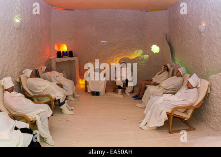 Cave spa room interior Stock Photo - Alamy