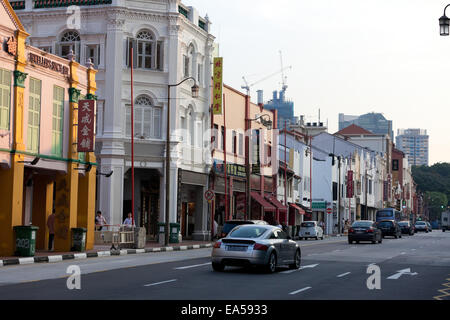 Singapore Chinatown cityscape at upper cross street and Eu Tong Sen ...