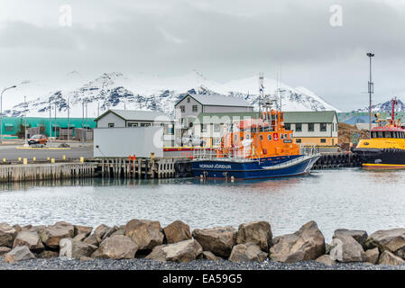Hofn fishing port. Iceland Stock Photo - Alamy