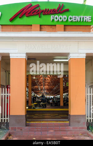 Maxwell Hawker Centre, Singapore Stock Photo - Alamy