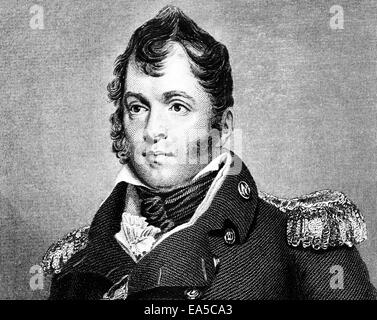 Vintage portrait of Oliver Hazard Perry Stock Photo - Alamy