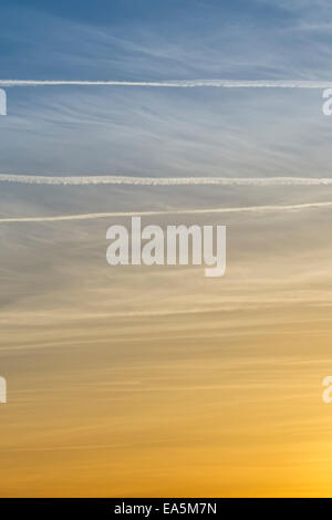 sunset clouds with red and yellow tones. sky background with sunset ...