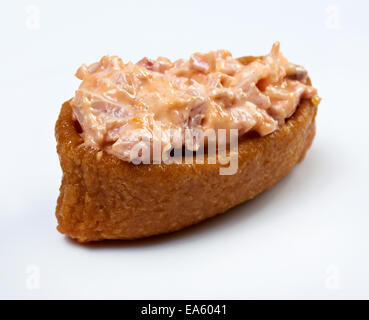 inari sushi with crab and roe tobiko Stock Photo - Alamy