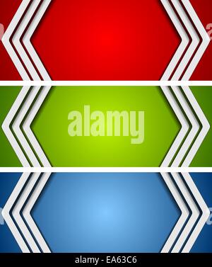Abstract banners with arrow. Bright illustration Stock Photo - Alamy