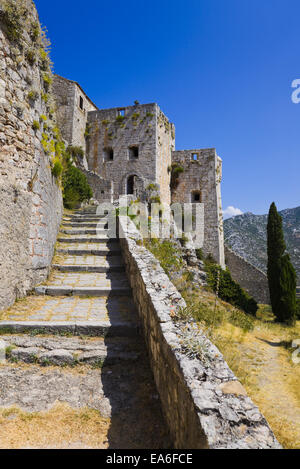 Klis - Medieval fortress in Croatia near Split in Dalmatia Stock Photo ...
