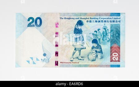 Hong Kong 20 Twenty Dollar Bank Note Stock Photo - Alamy