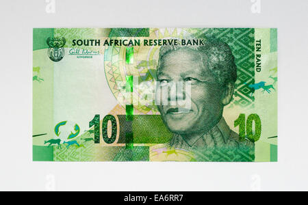 South Africa 10 Rand Bank Note Stock Photo - Alamy