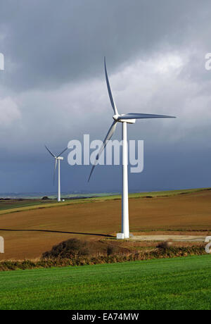 Wind farm, wind turbine in Cornwall UK Stock Photo - Alamy