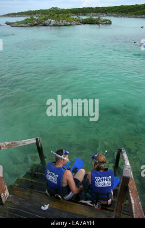Xel-Ha natural aquarium park, Mayan Riviera, Mexico Stock Photo - Alamy