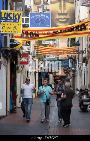 Old town part of Benidorm, Spain Stock Photo - Alamy