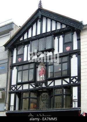 Tudor medieval buildings in Exeter city, Devon Stock Photo - Alamy