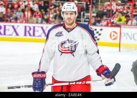 Columbus Blue Jackets center Boone Jenner (38) skates prior to an NHL ...