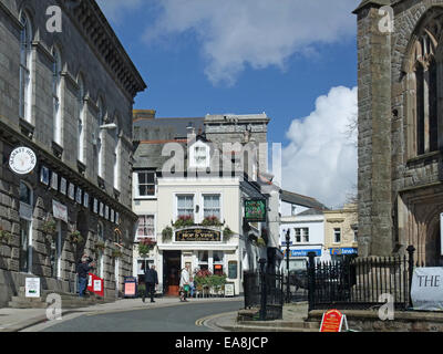 st austell town centre shops cornwall england uk gb Stock Photo ...
