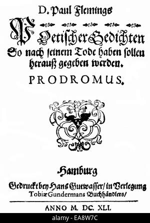 Historic print, 1609, front page of the world's first newspaper ...