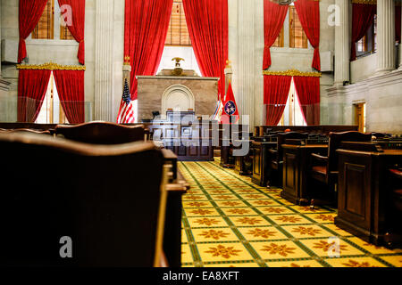 The House of Representatives Chamber inside the Tennessee State Capitol ...