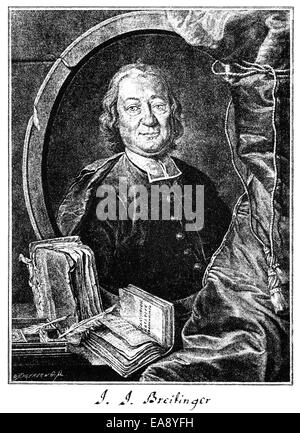 Johann Jakob Breitinger, 1701-1776, a Swiss philologist and author ...