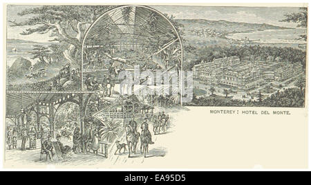 An 1891 illustration depicting the Hotel Del Monte in Monterey ...