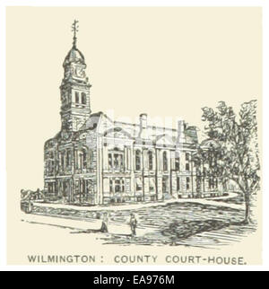 This 1891 illustration shows the Court House in Cincinnati, Ohio ...