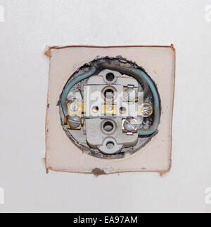 broken socket at wall Stock Photo - Alamy