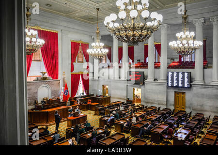 The ornate & beautiful interior of the Tennessee House of ...