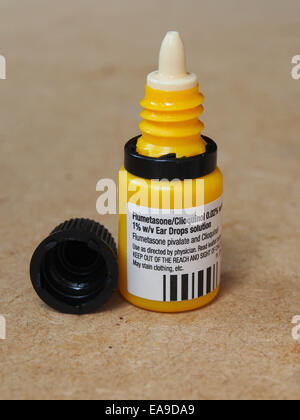 flumethasone clioquinol ear drops solution Stock Photo - Alamy